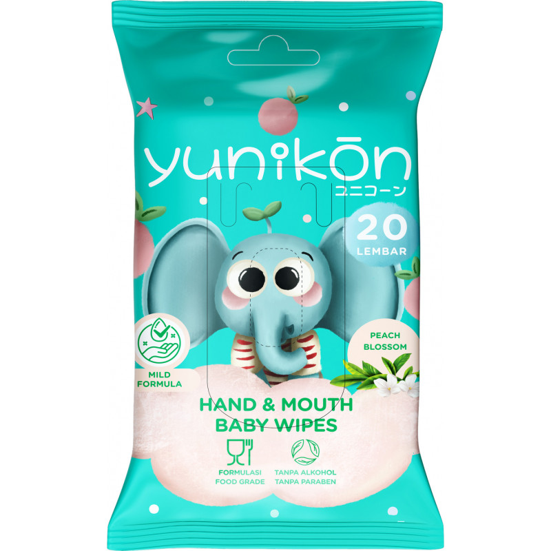 Yunikon Hand & Mouth Baby Wipes 20s